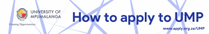 How to apply to the University of Mpumalanga (UMP) Online | UniApplyForMe